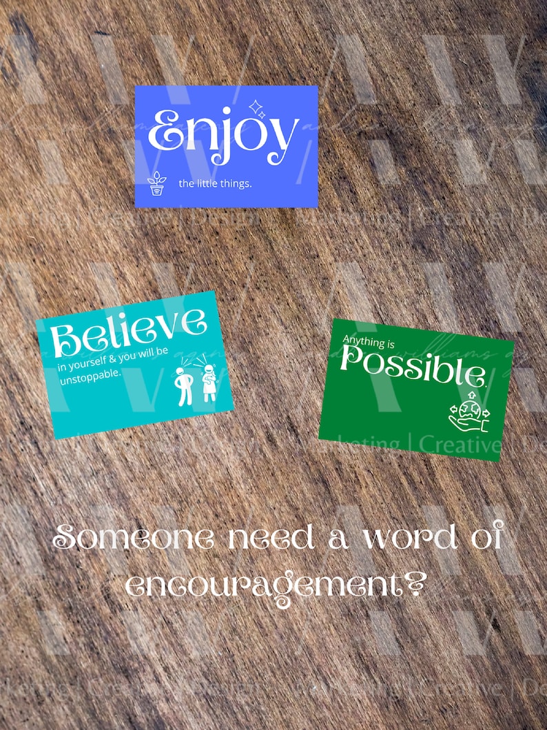 Motivational Postcards Set of 18 Inspirational Postcards - Etsy