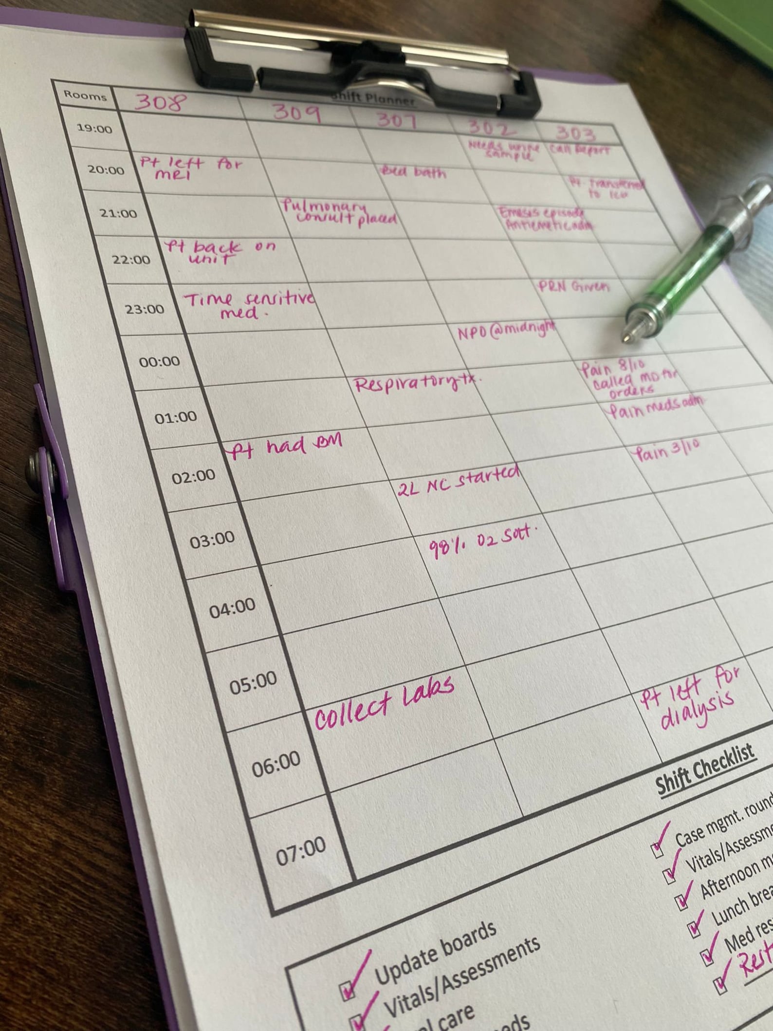 AM and PM Shift Planner Bundle for Nurses, Nursing Students, New Grad ...