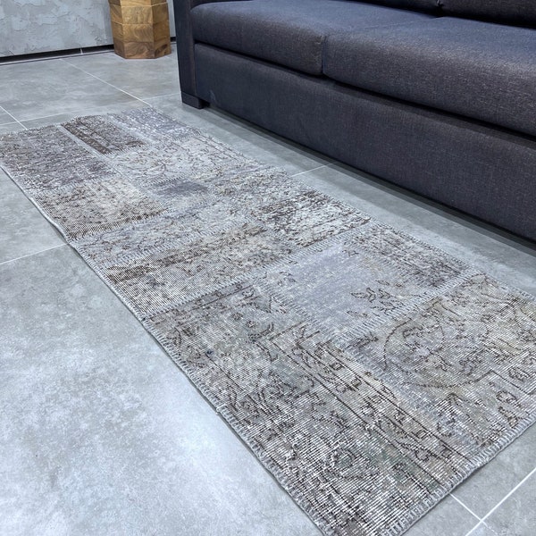 Gray Patchwork Rug - Etsy