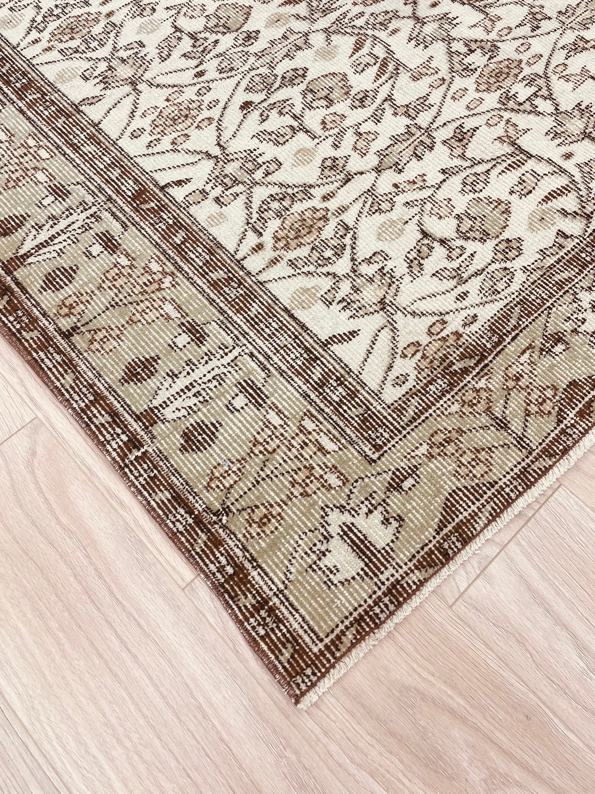 Beige Antique Washed Rug 4'6 X 7'11 FT / 136 X 242 - Etsy