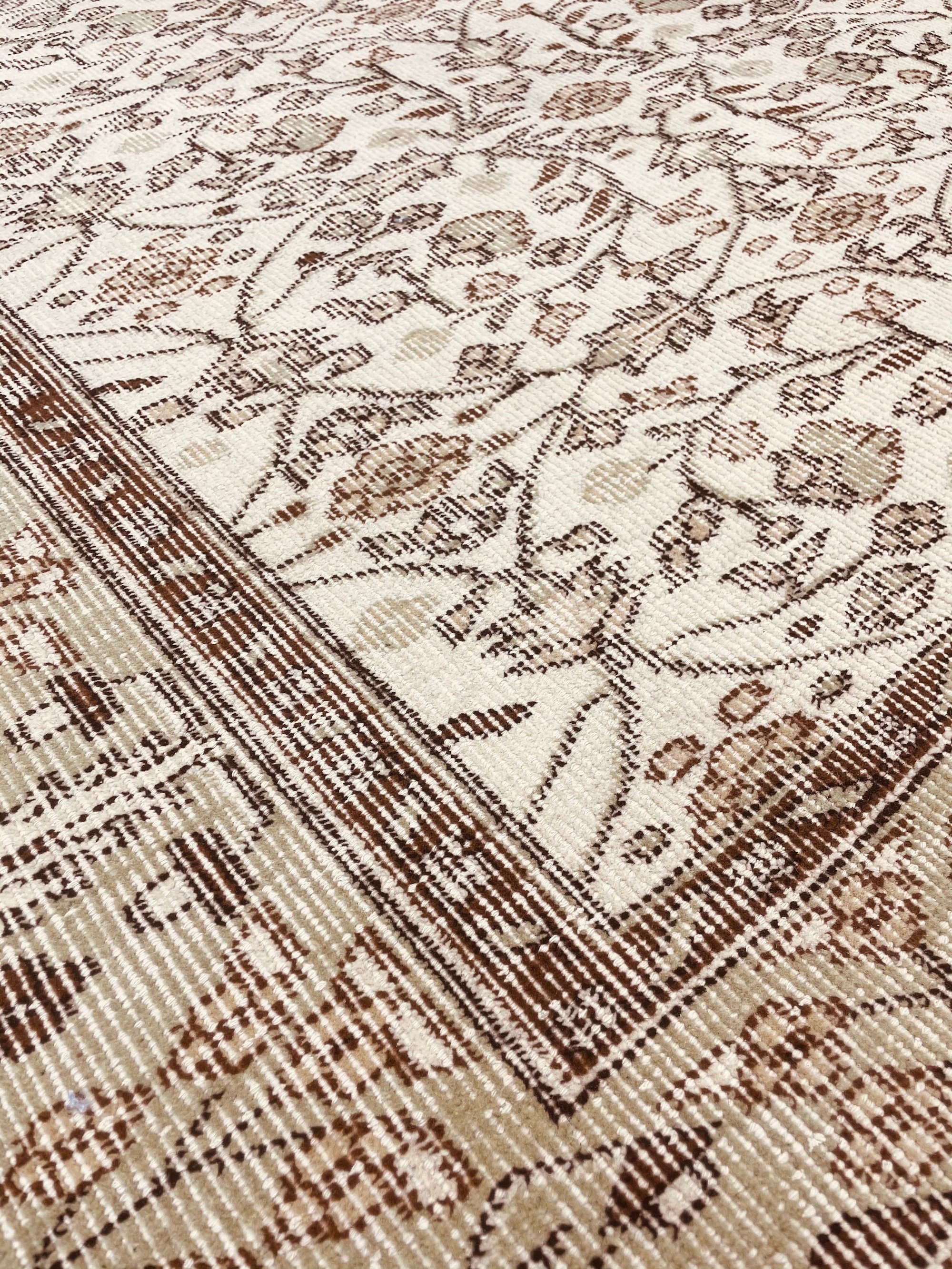Beige Antique Washed Rug 4'6 X 7'11 FT / 136 X 242 - Etsy