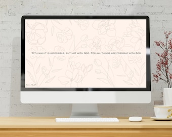 Minimalist Desktop Background | Bible Verse Computer Wallpaper ...