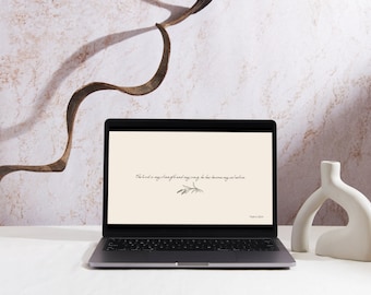 Boho Desktop Background Bible Verse Desktop Wallpaper - Etsy