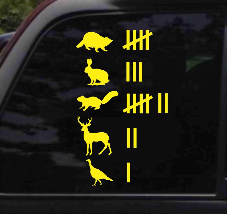 Road Kill Hit Tally V3 Decal Sticker - Etsy