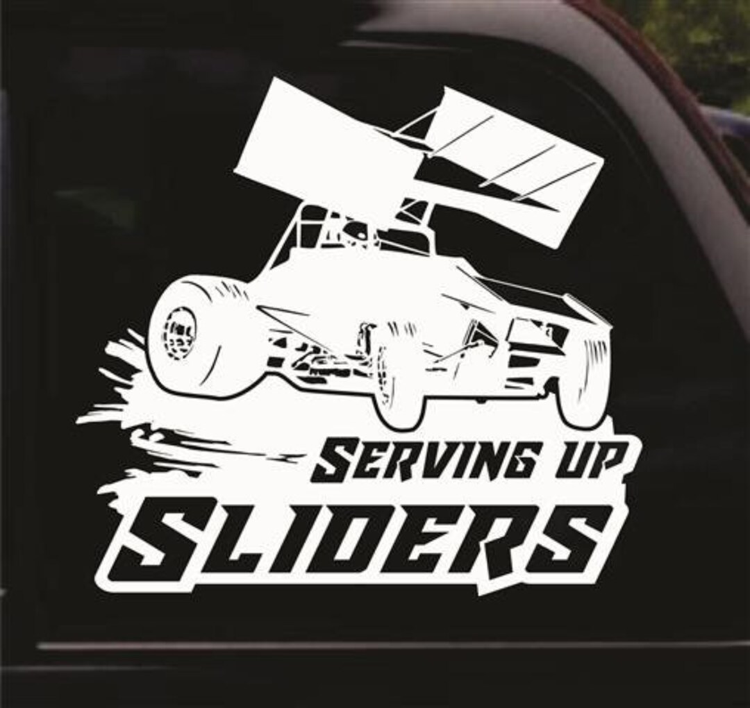 Serving up Sliders Sprint Car Decal - Etsy