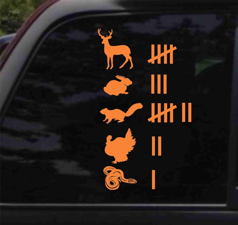 Road Kill Animal Hit Tally Decal - Etsy