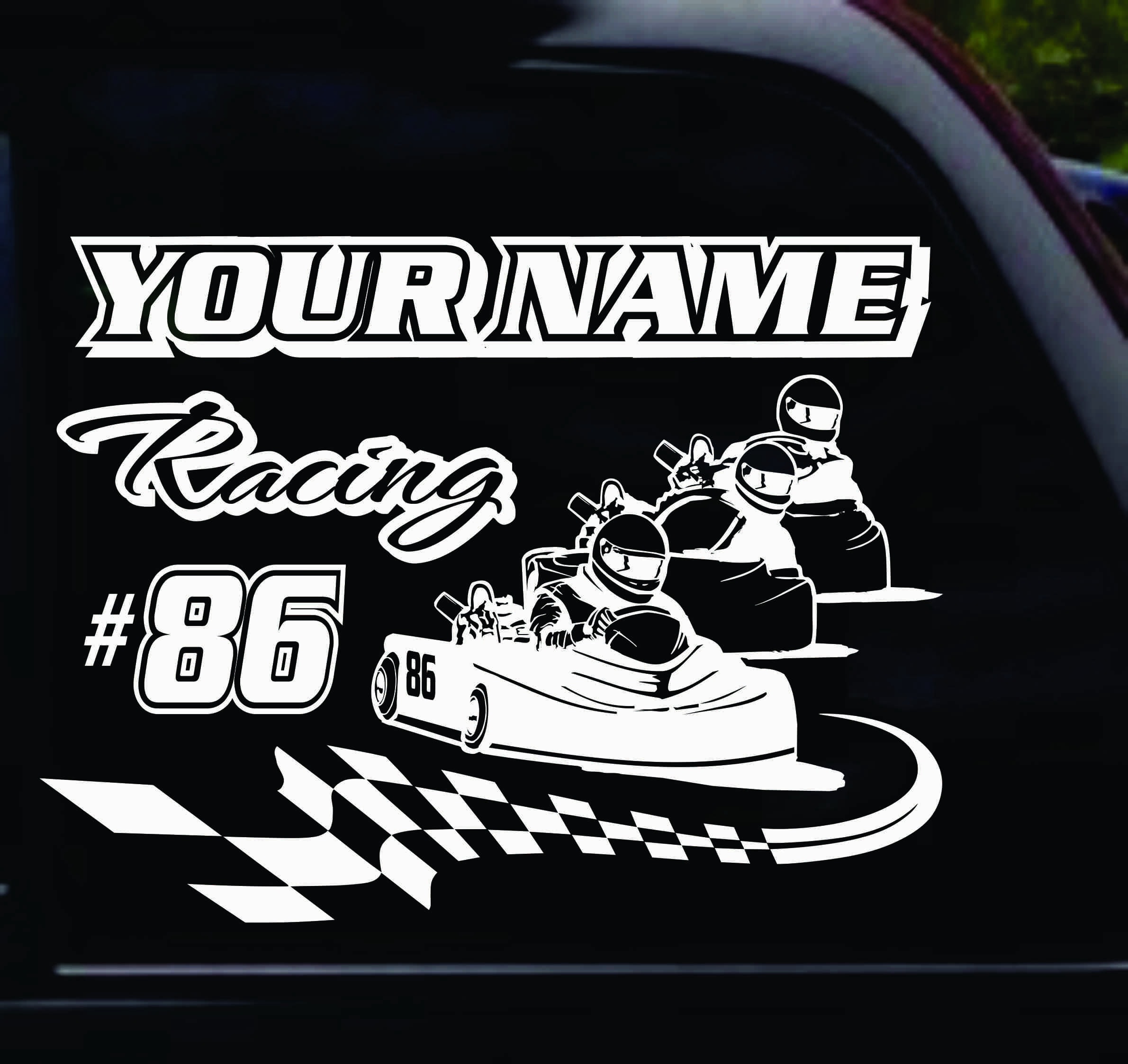 Personalized Go Kart Racing Decal - Etsy