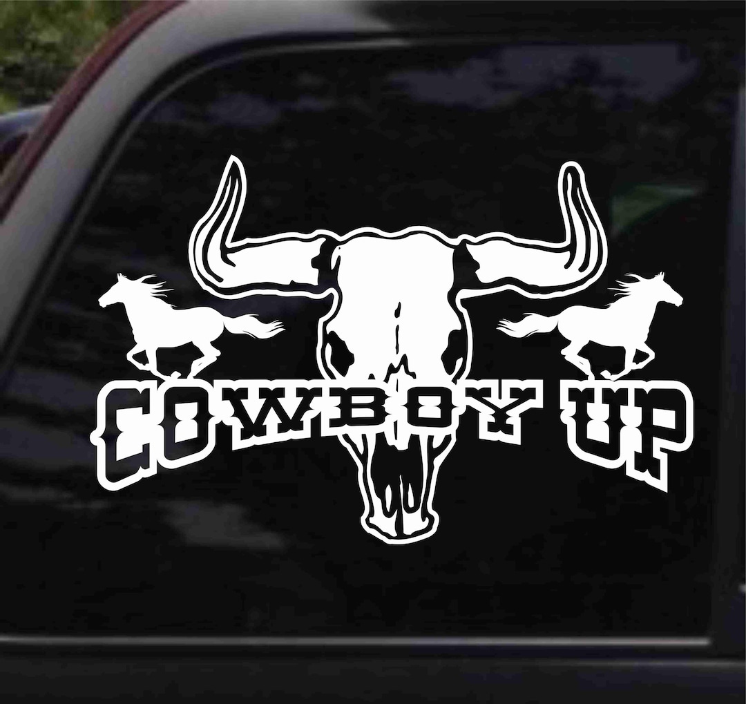 Cowboy up Design Version 6 Decal - Etsy