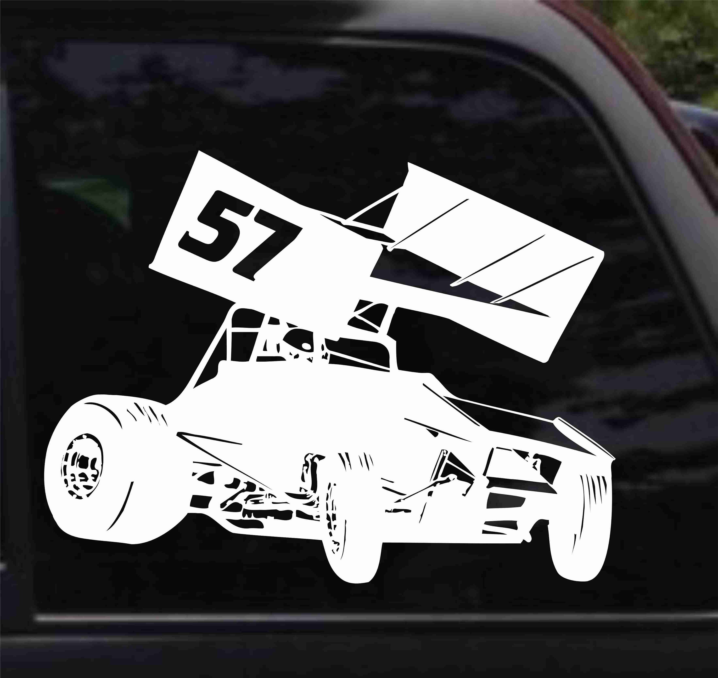 Sprint Car V1 Decal Sticker - Etsy