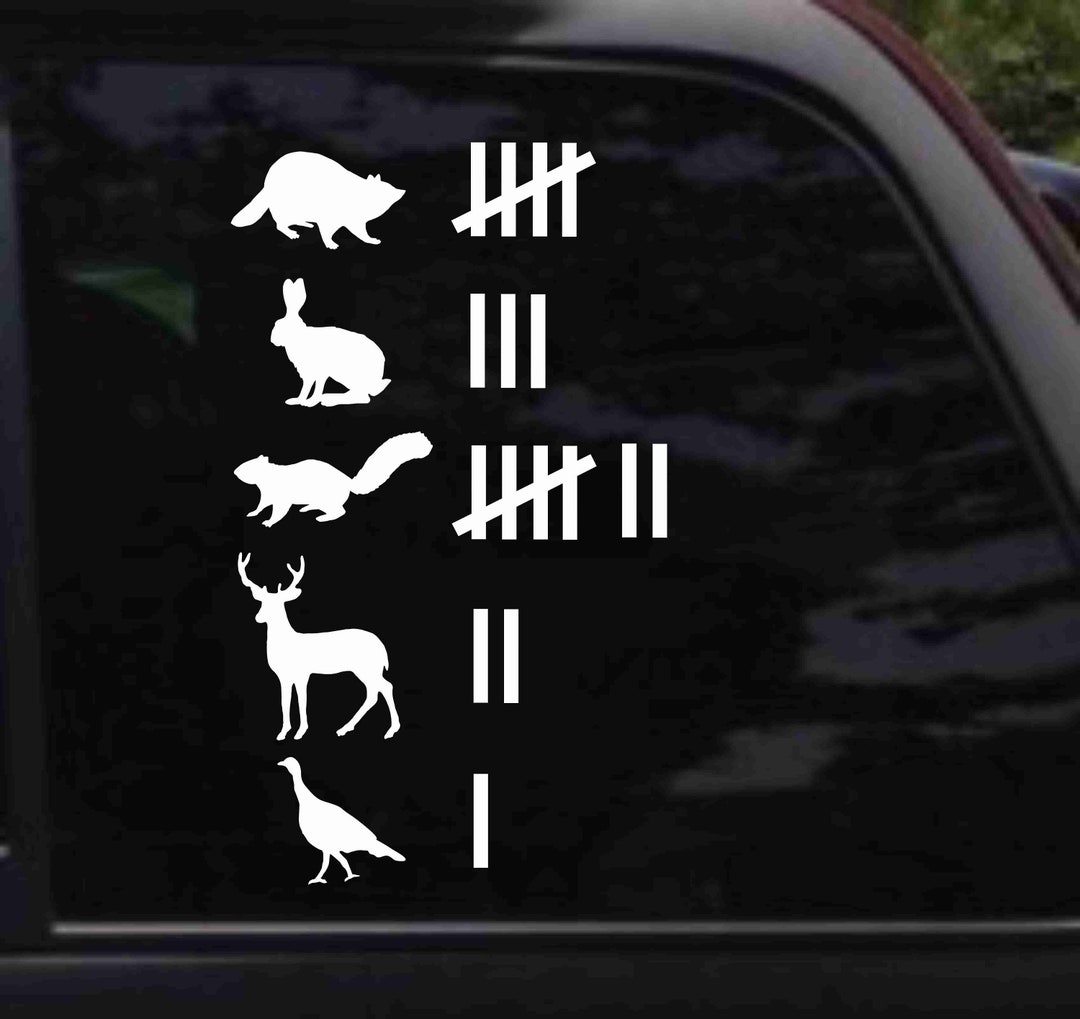 Road Kill Hit Tally V3 Decal Sticker - Etsy