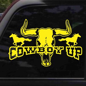 Cowboy up Design Version 6 Decal - Etsy