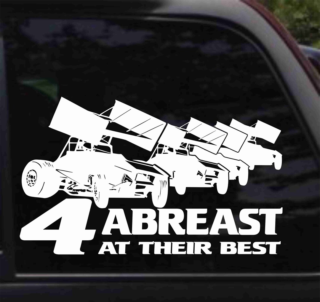 4 Abreast at Their Best V2 Decal Sticker - Etsy