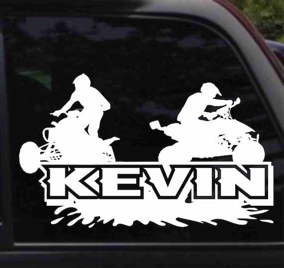 Personalized Name With ATV Decal Sticker | Etsy