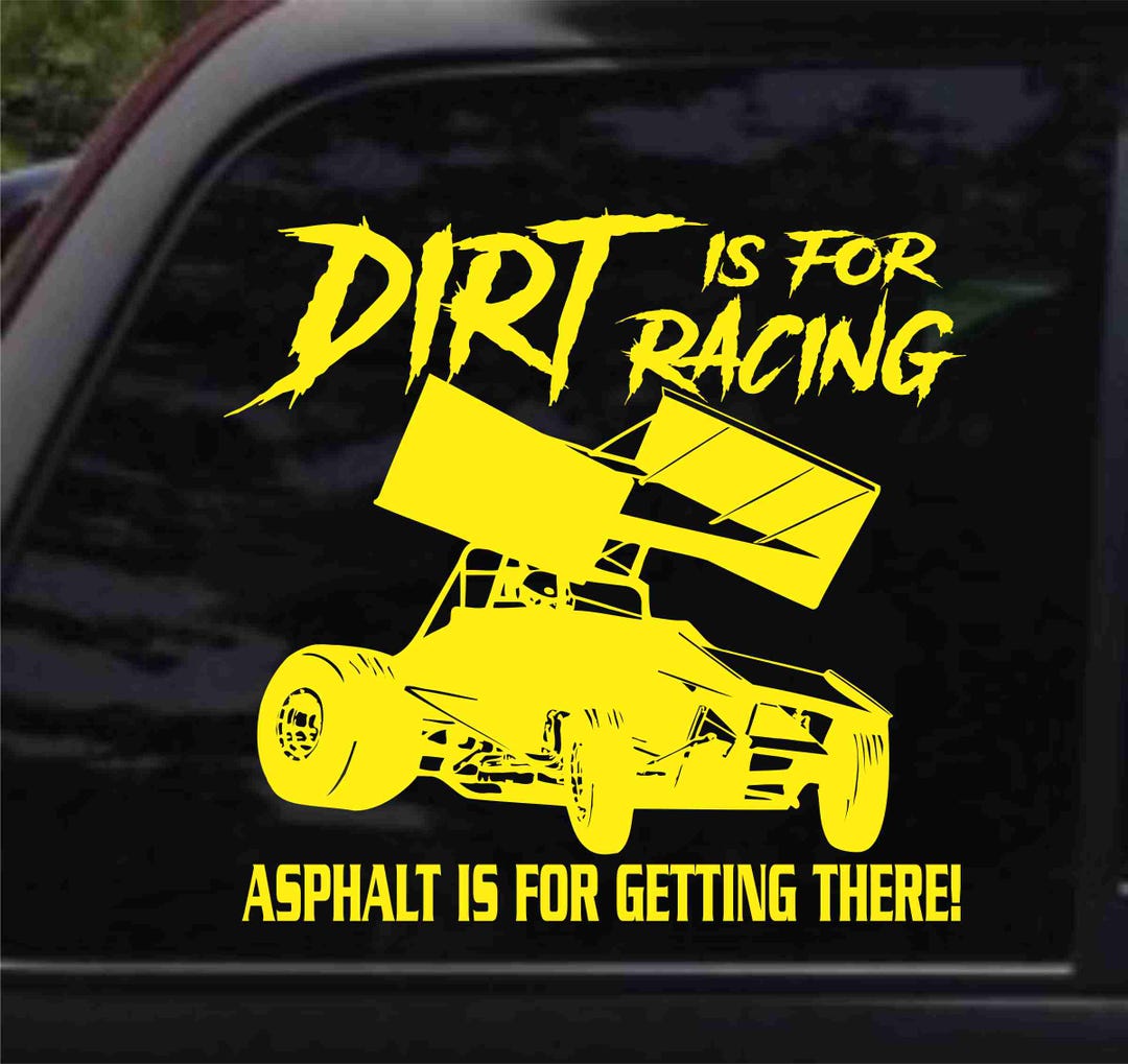 Dirt is for Racing Sprint Car Decal - Etsy
