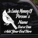 Racing Memorial Version 2 Decal - Etsy