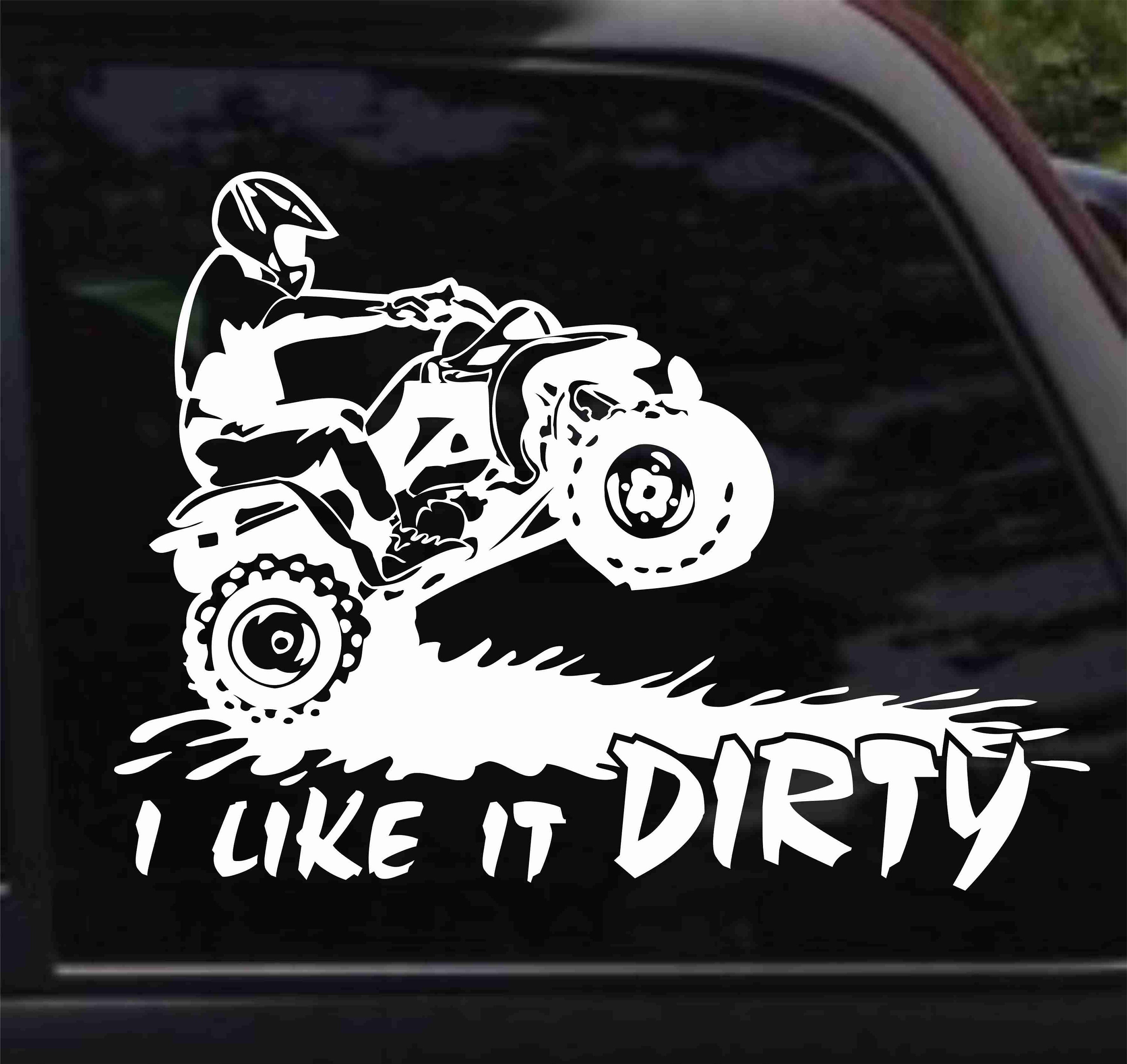 I Like It Dirty ATV Decal Sticker - Etsy