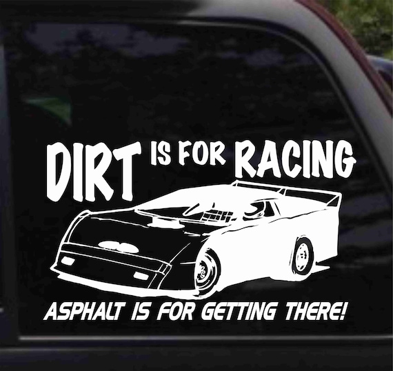 Dirt Track Racing Stickers