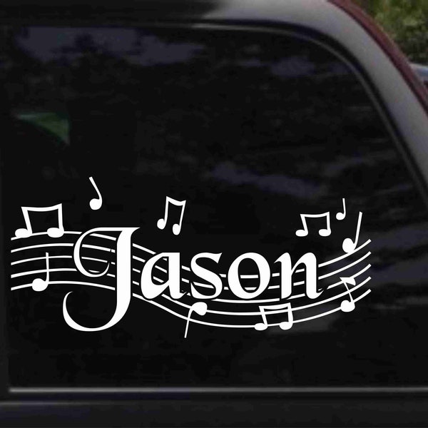 Music Notes Decal - Etsy