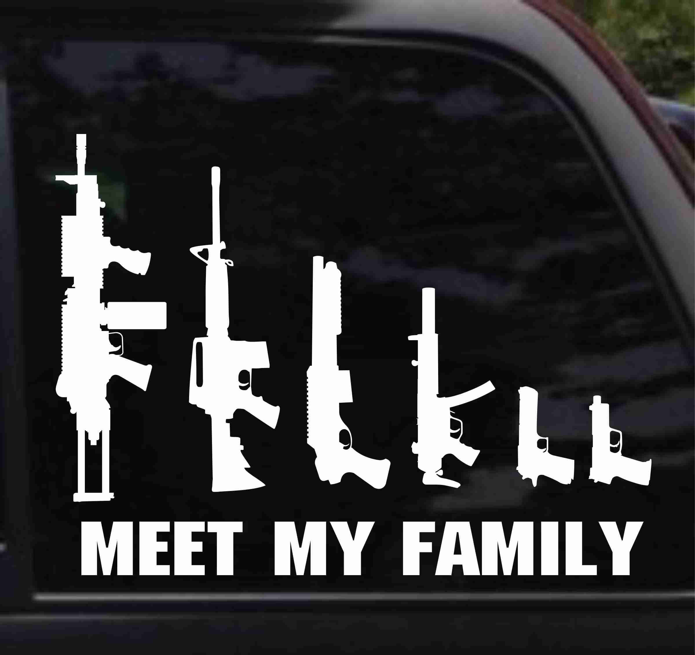 Meet My Family Decal Sticker - Etsy