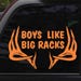 Boys Like Big Racks Decal Sticker - Etsy
