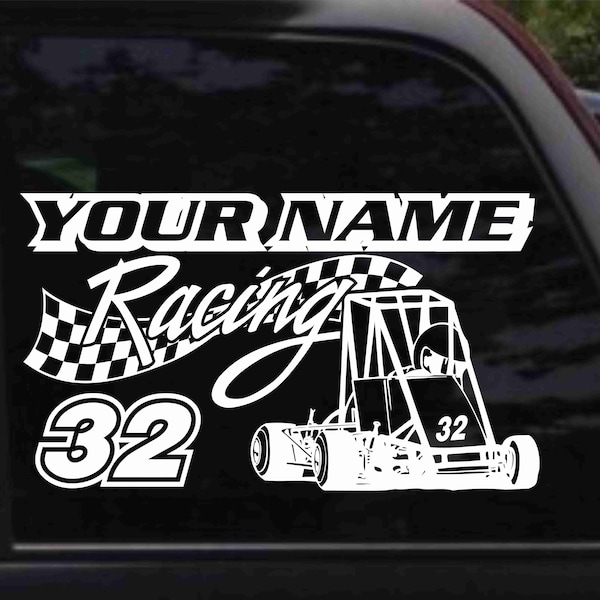 Quarter Midget Racing Decals - Etsy