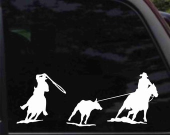 Rodeo Calf Roping Heart Love Rodeo Vinyl Decal Sticker / - Etsy