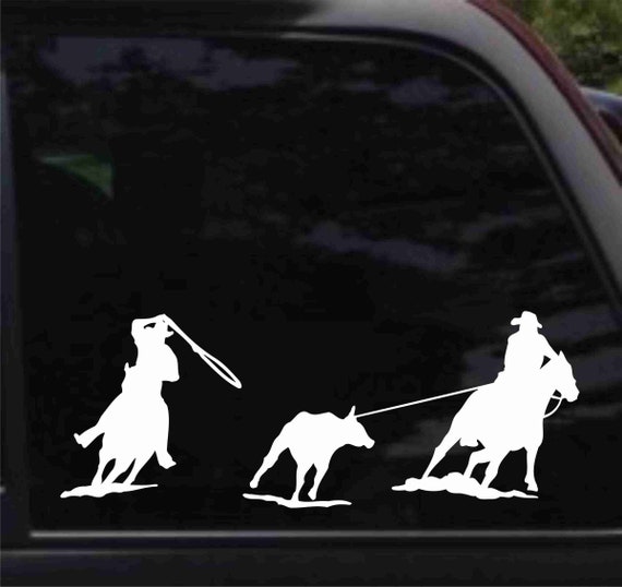 Team Roping Decal Sticker - Etsy