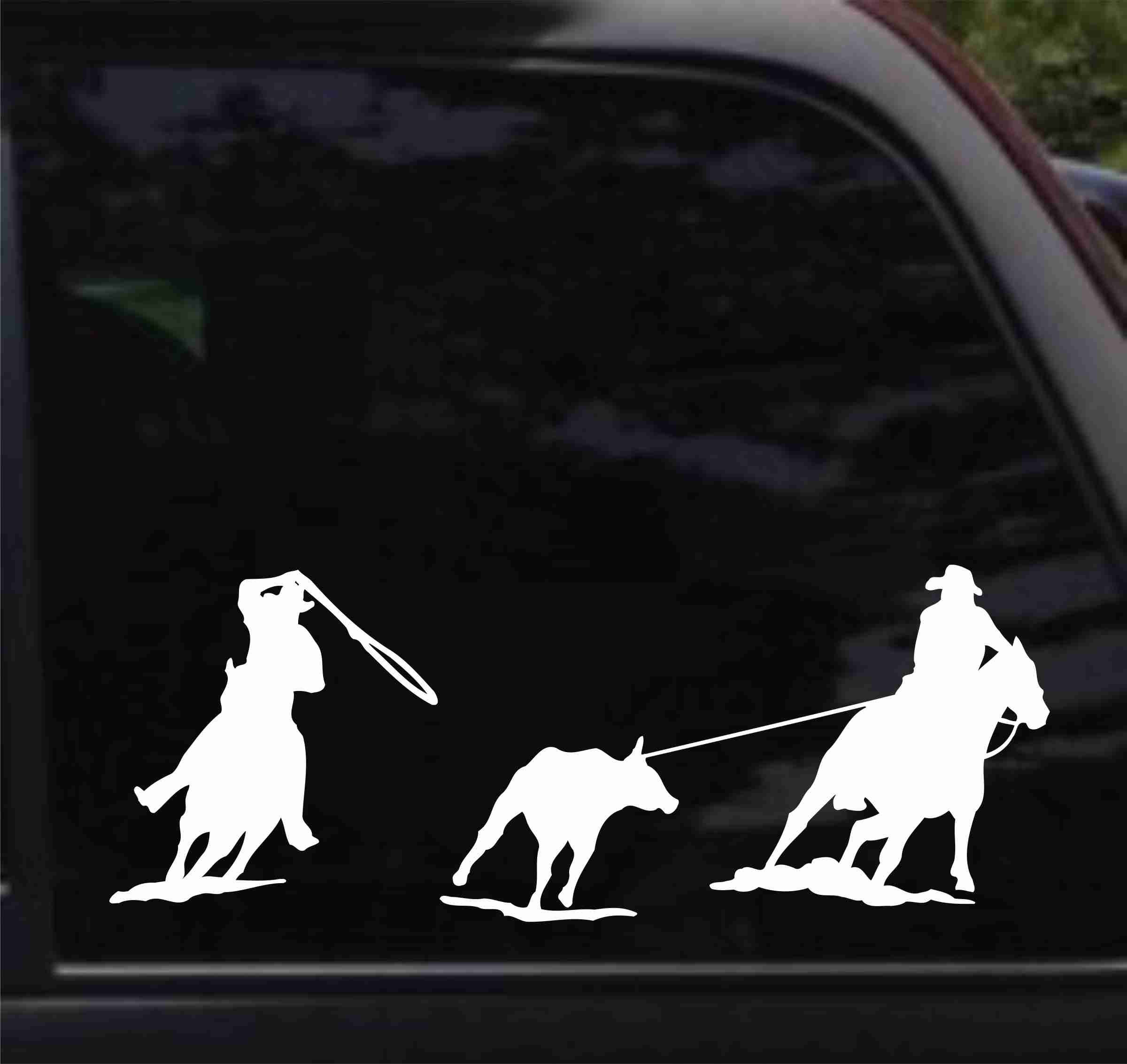 Team Roping Decal Sticker - Etsy