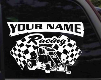 Personalized Racing Decal Sticker - Etsy