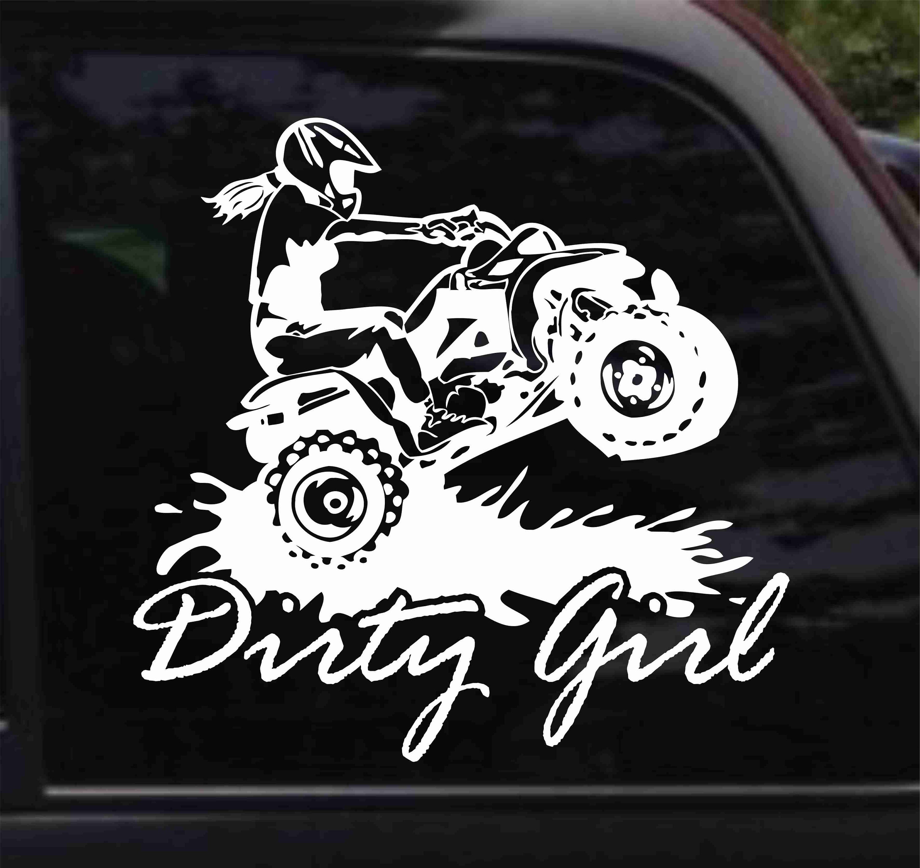 Dirty Girl ATV Decal Sticker - Etsy