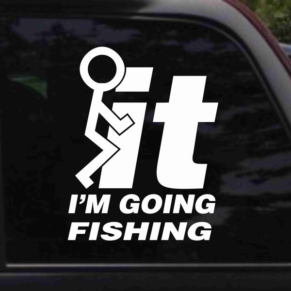 Fishing Decal - Etsy