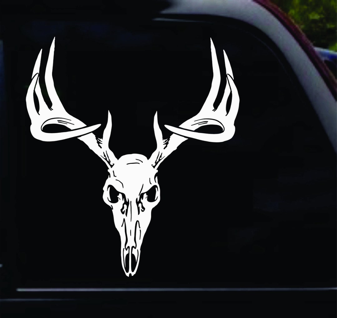 Deer Skull Decal Sticker - Etsy