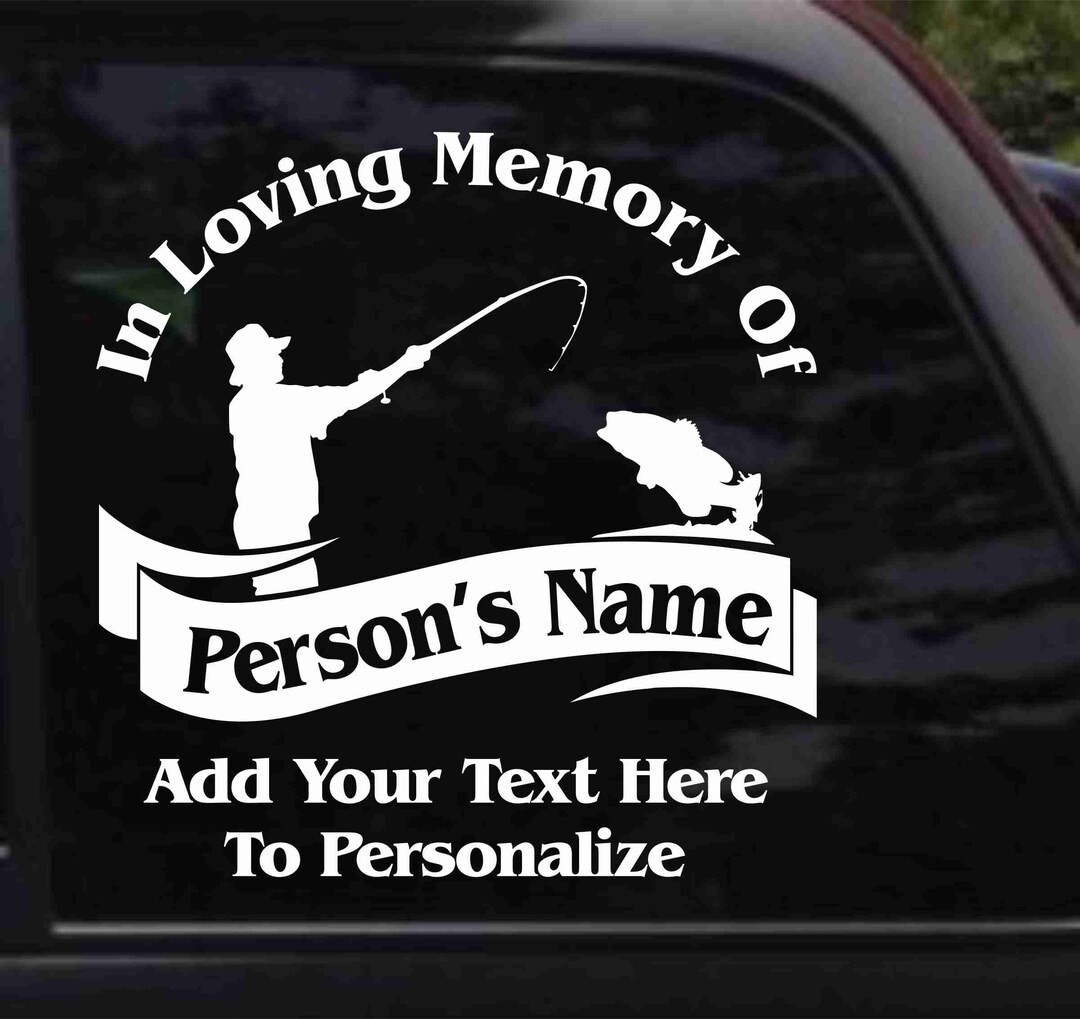 Fisherman Memorial V3 Decal Sticker - Etsy