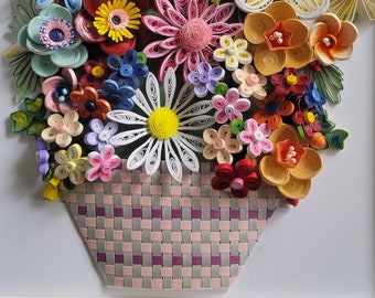 Original 3D Paper Quilling Artwork Botanical Wall Art Gift - Etsy