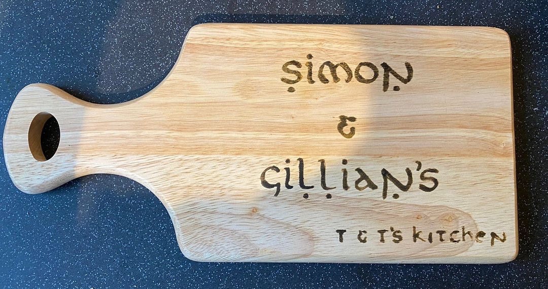 Personalised Wood Burnt Sharing Board - Etsy