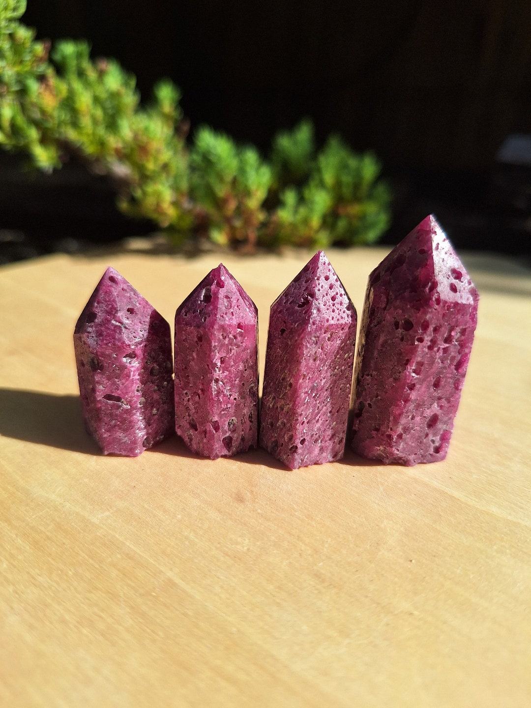 Honeycomb Ruby Crystal Points - Etsy Australia