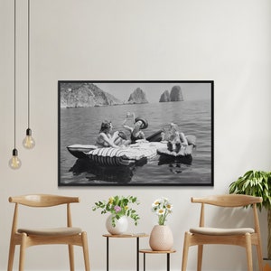 Vintage Capri Photo: Women Eating Spaghetti, Italian Pasta Print ...