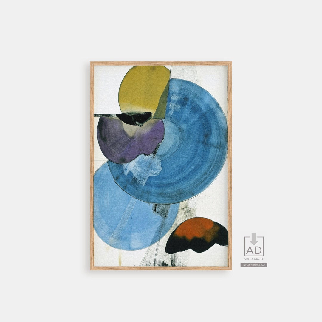 Abstract Digital Art Print, Modern Wall Art, Contemporary Home Decor ...