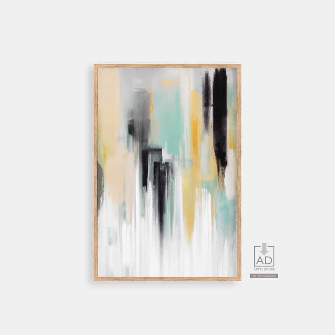 Abstract Digital Print, Modern Wall Art, Large Digital Download ...
