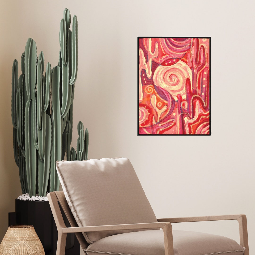 Unique Country Art This One of a Kind Hand Framed Abstract Country ...