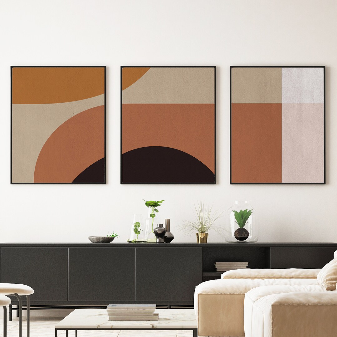 Urban Modern Art Wall Art Minimalist Modern Art Framed Art Floral ...