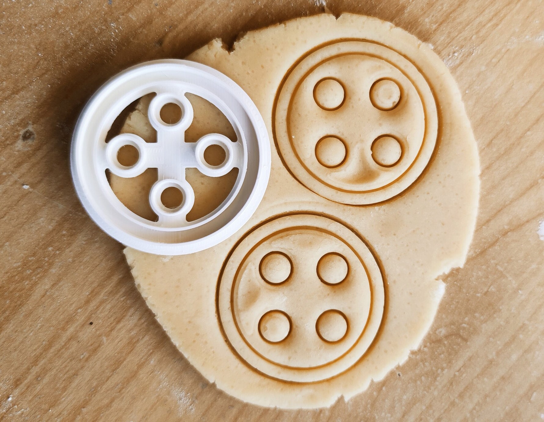 Button Cookie Cutter Buttons Haberdashery Buttonhole One of a Kind ...