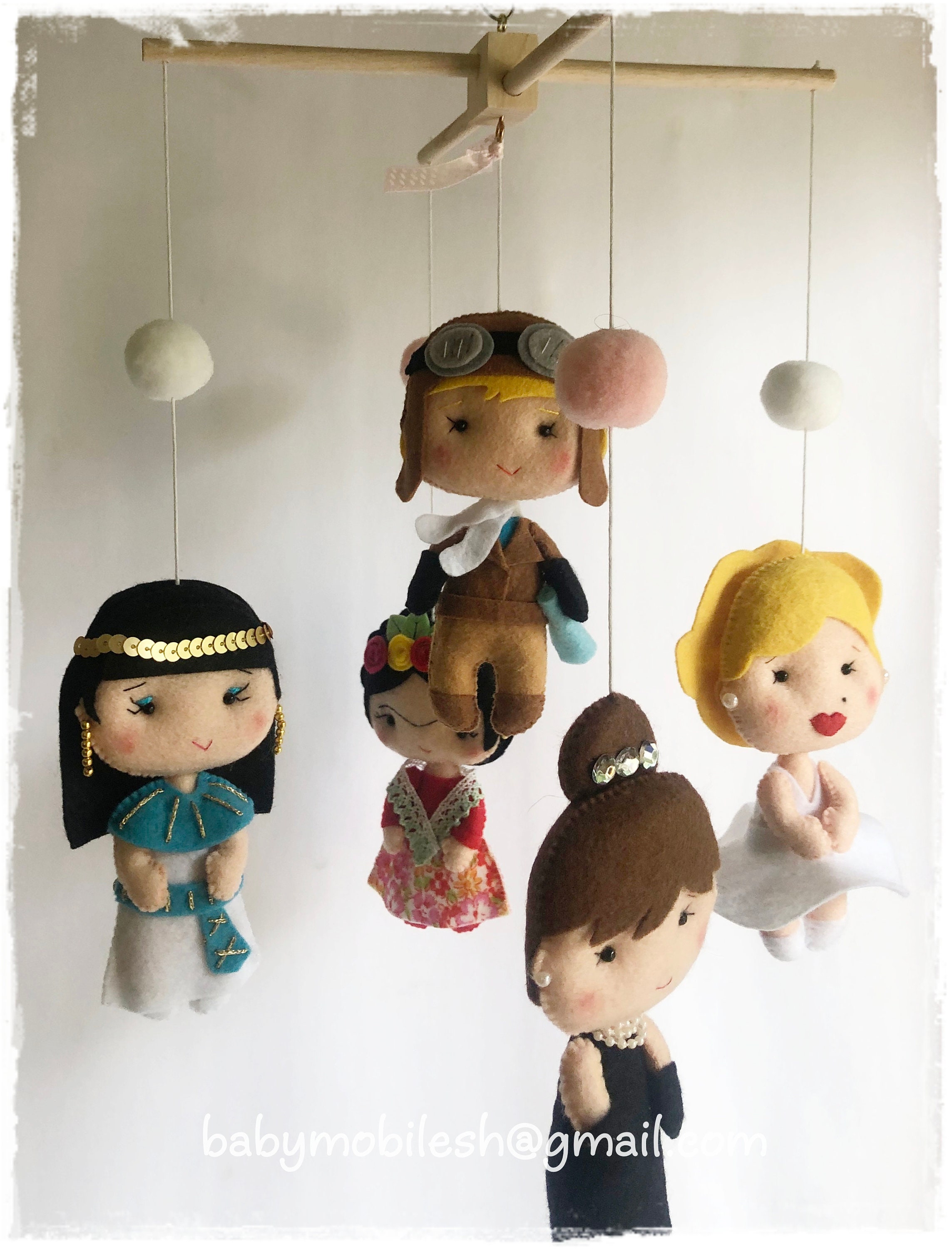 Empowered Women Baby Mobile: Felt Inspirational Nursery Decor - Etsy