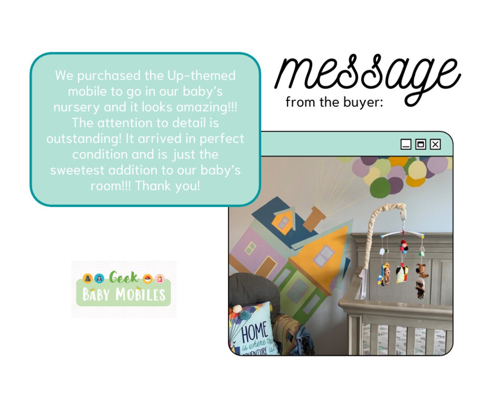 Balloon Mobile Baby UP Mobile Balloons Decorative Decoration - Etsy