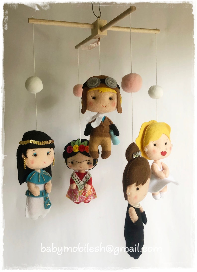 Empowered Women Baby Mobile: Felt Inspirational Nursery Decor - Etsy