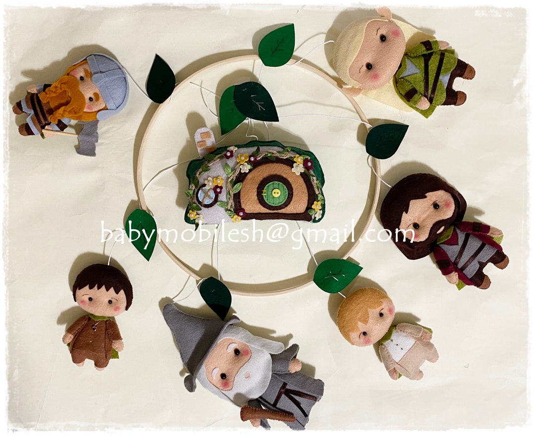Lord of the Rings Baby Mobile: Handmade Felt Crib Decor - Etsy