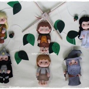 Lord of the Rings Baby Mobile: Handmade Felt Crib Decor - Etsy