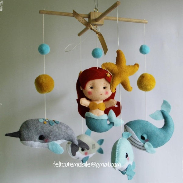 Mermaid Baby Mobile - Etsy
