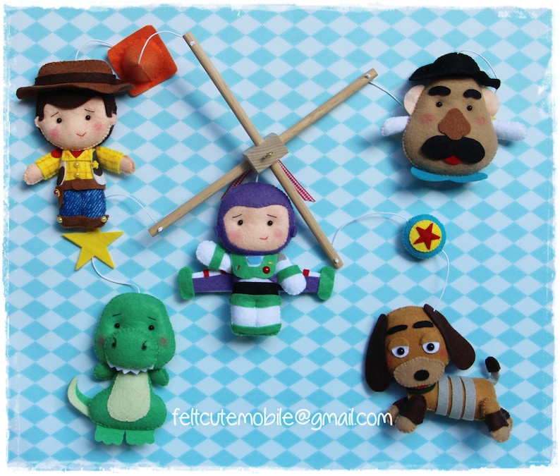 Toy Story Inspired Felt Baby Mobile: Custom Characters - Etsy
