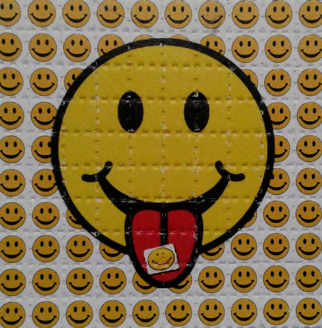 Blotter Art/smiley Face 100-tab Sheet - Etsy